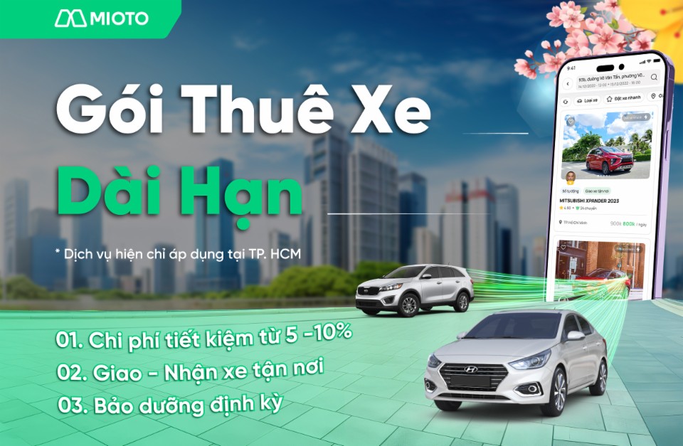 Mioto - Ứng dụng cho thuê xe tự lái & có tài xế 4-7 chỗ