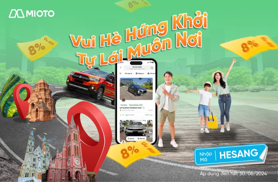 Mioto - Ứng dụng cho thuê xe tự lái & có tài xế 4-7 chỗ