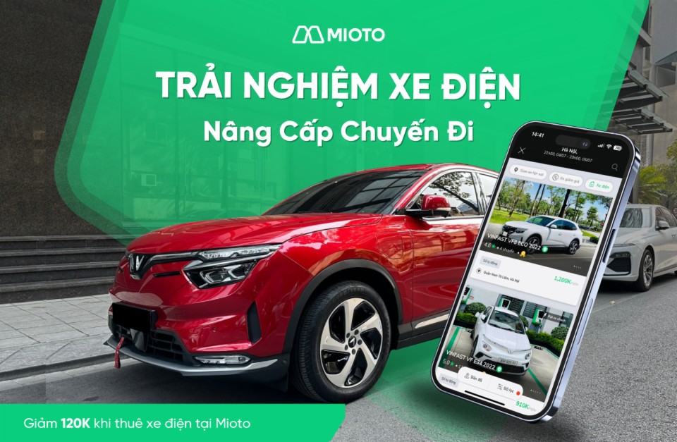 Mioto - Ứng dụng cho thuê xe tự lái & có tài xế 4-7 chỗ