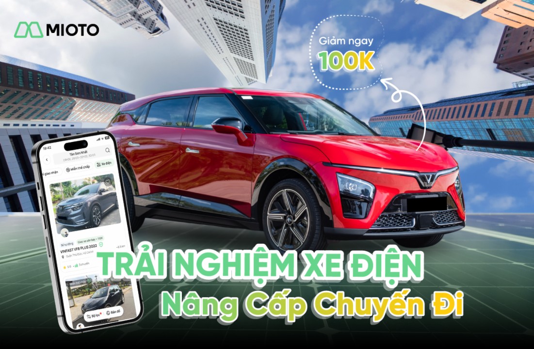 Mioto - Ứng dụng cho thuê xe tự lái & có tài xế 4-7 chỗ