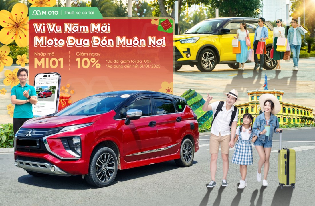 Mioto - Ứng dụng cho thuê xe tự lái & có tài xế 4-7 chỗ