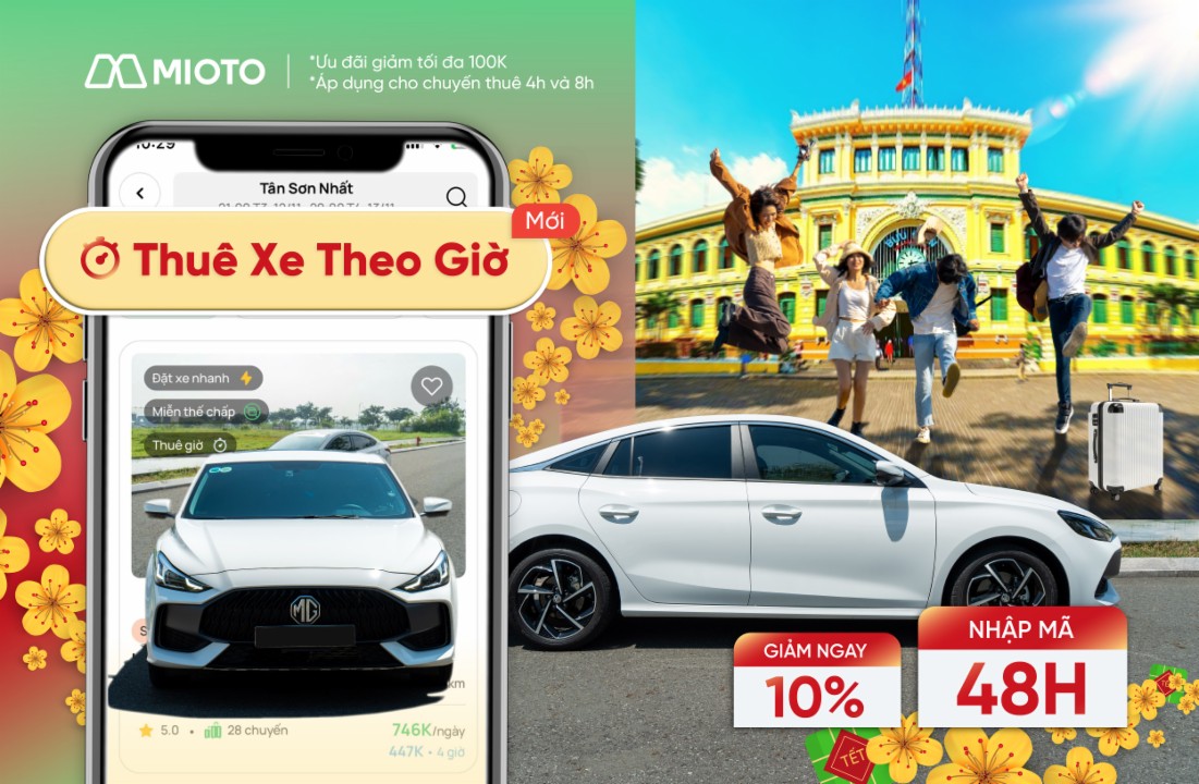 Mioto - Ứng dụng cho thuê xe tự lái & có tài xế 4-7 chỗ