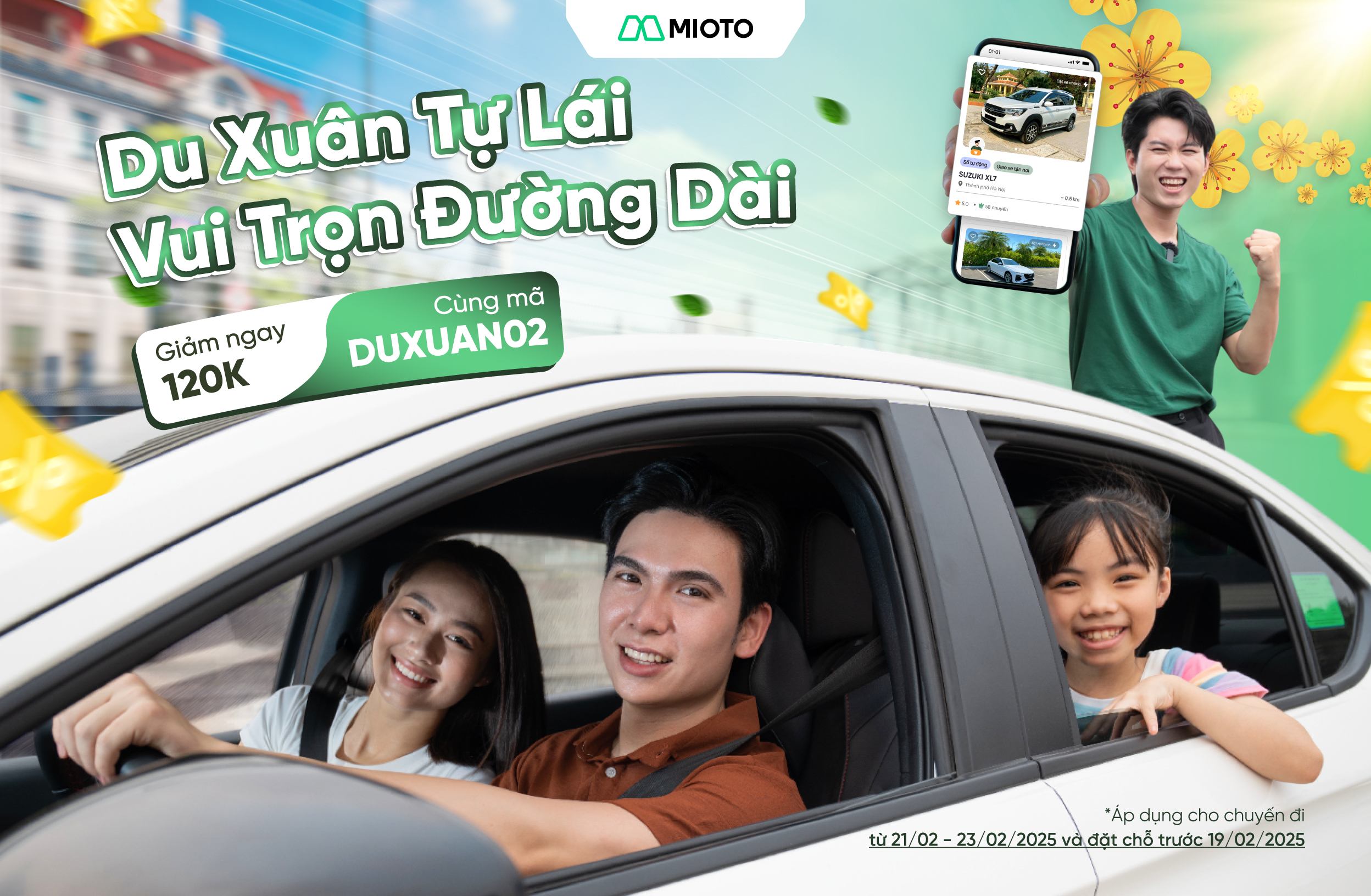 Mioto - Ứng dụng cho thuê xe tự lái & có tài xế 4-7 chỗ