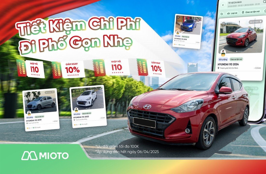 Mioto - Ứng dụng cho thuê xe tự lái & có tài xế 4-7 chỗ