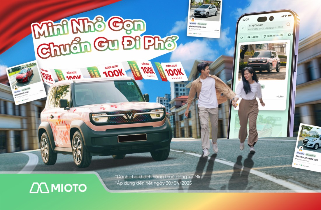 Mioto - Ứng dụng cho thuê xe tự lái & có tài xế 4-7 chỗ