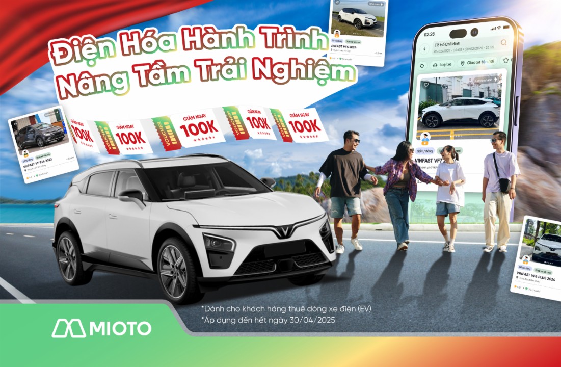 Mioto - Ứng dụng cho thuê xe tự lái & có tài xế 4-7 chỗ